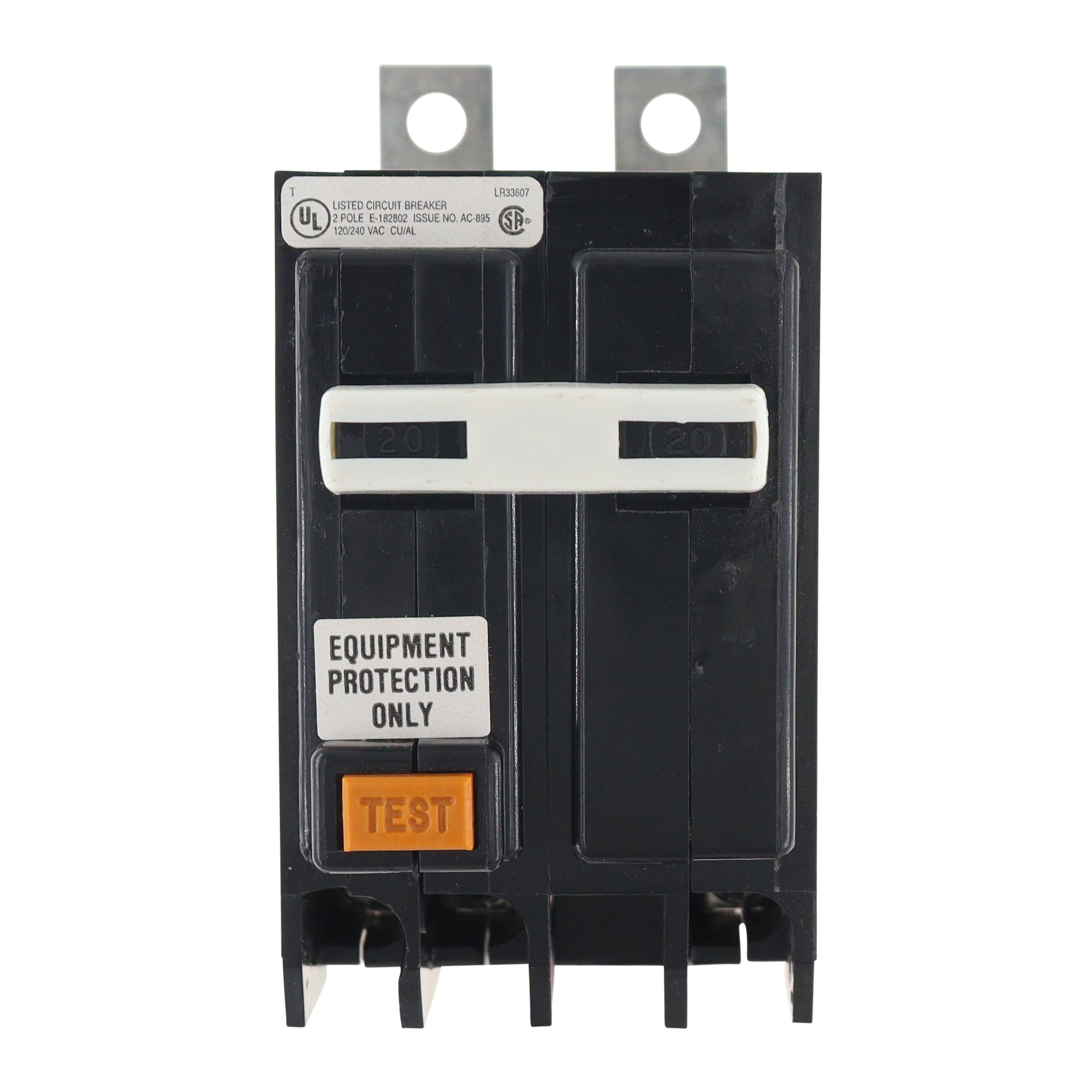 Eaton Cutler-hammer QBGFEP2020W1 Gfci Circuit Breaker, 2-POLE, 20A, 12 ...