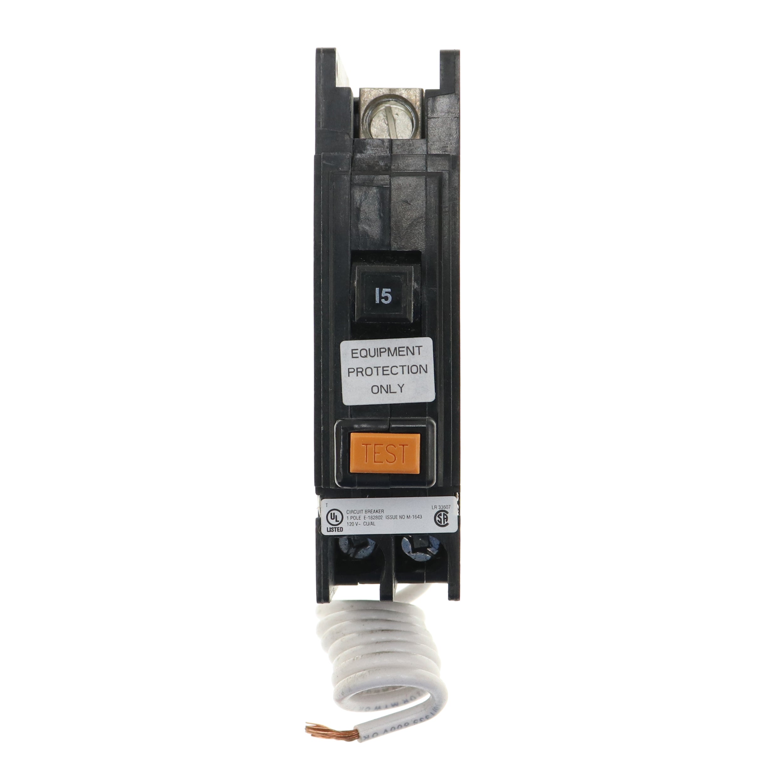 Eaton QCGFEP1015 Gfci Circuit Breaker, Equipment Protection, 1-POLE, 2 ...