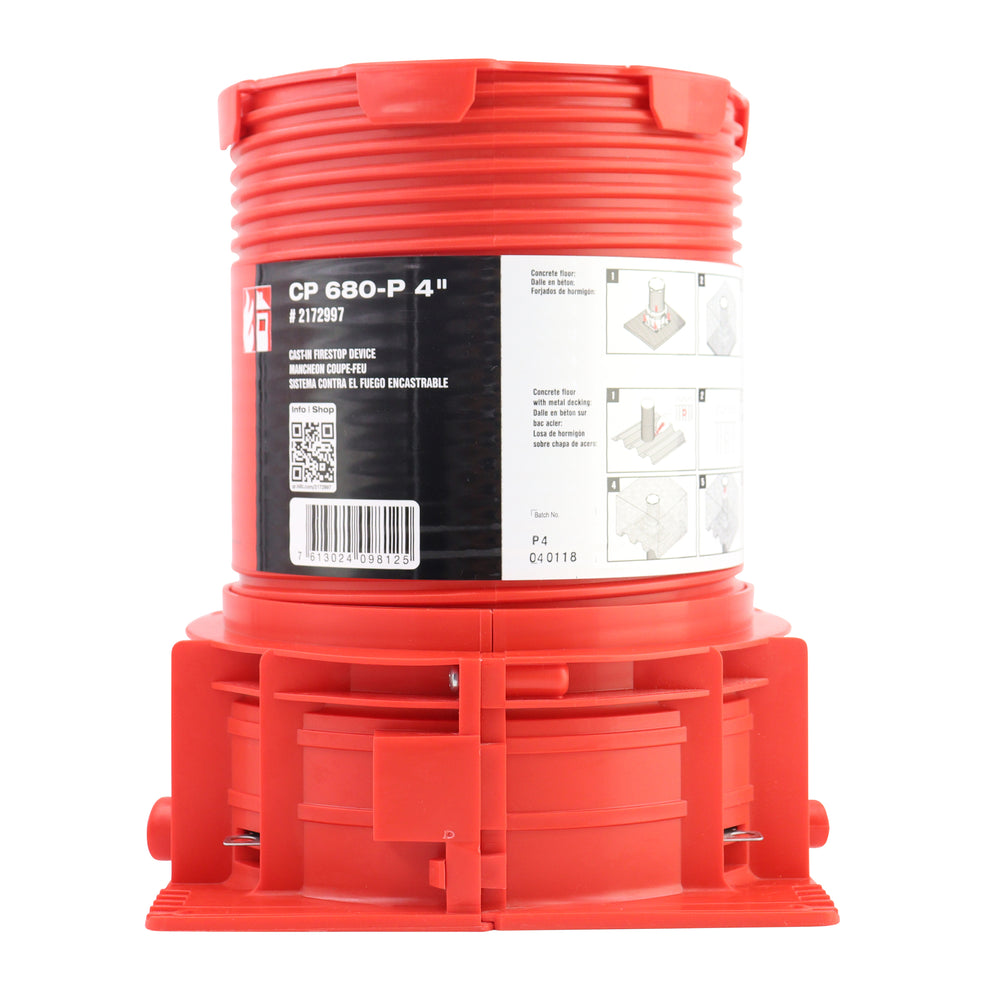 HILTI 2172997 CP-680-P-4" CAST-IN FIRESTOP SLEEVE, 4-INCH – Toomanyamps