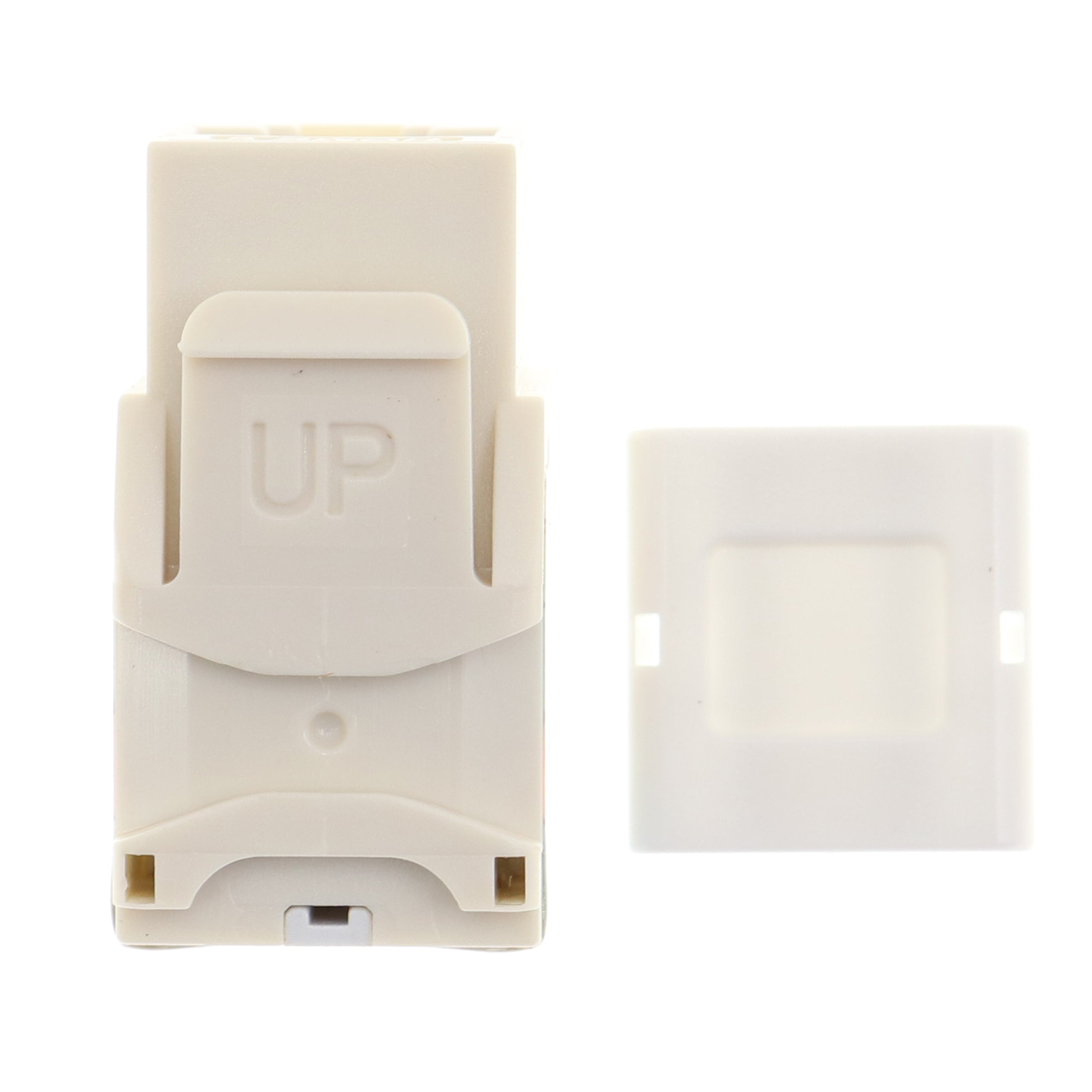 Leviton 61HOM-RT6 Home 6 CAT6 Utp Modular Keystone Jack, Light Almond ...