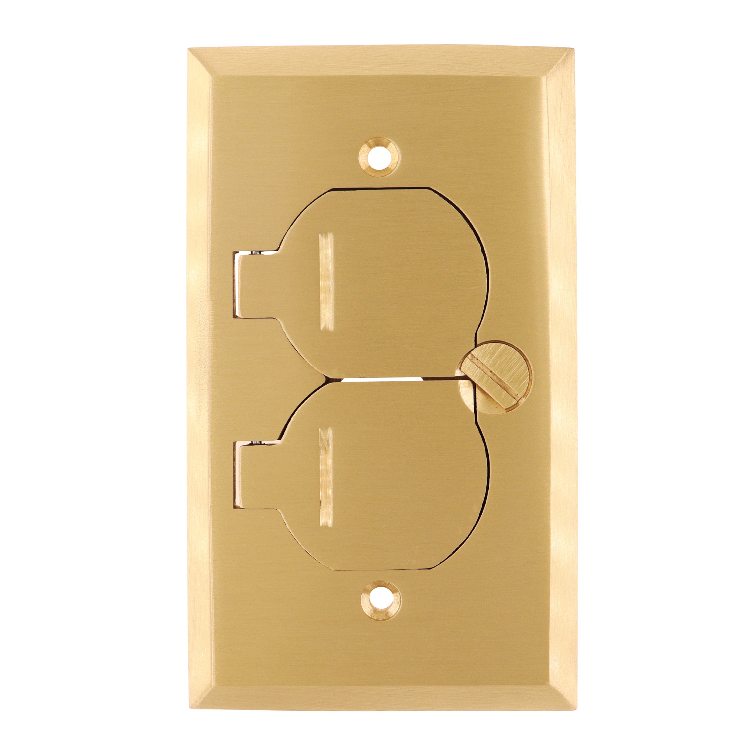 LEW ELECTRIC SWB-2-LR RECESSED FLIP LID FLOOR BOX, DUPLEX RECEPTACLE ...