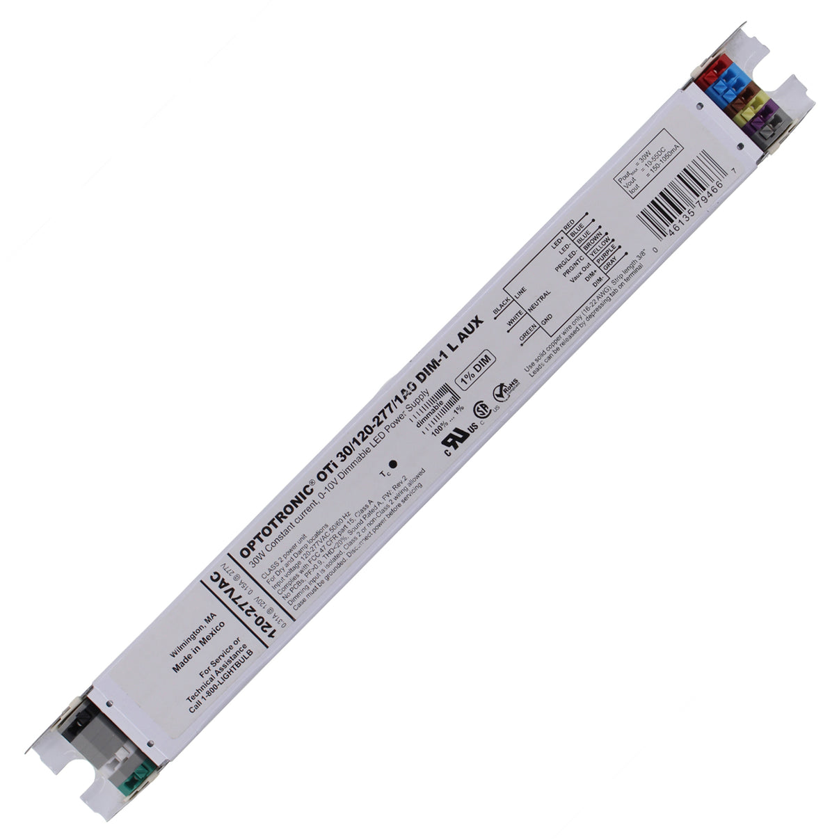 OSRAM OTI-30/120-277/1A0-DIM-1-L-AUX DIMMABLE LED DRIVER, 30W, 1050MA ...