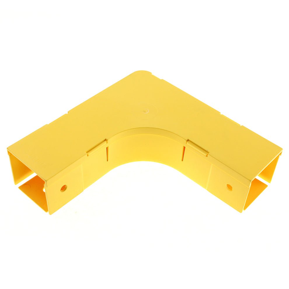 Panduit FRA2X2YL Fiber-duct Fiber Optic Right Angle Fitting Base And C ...