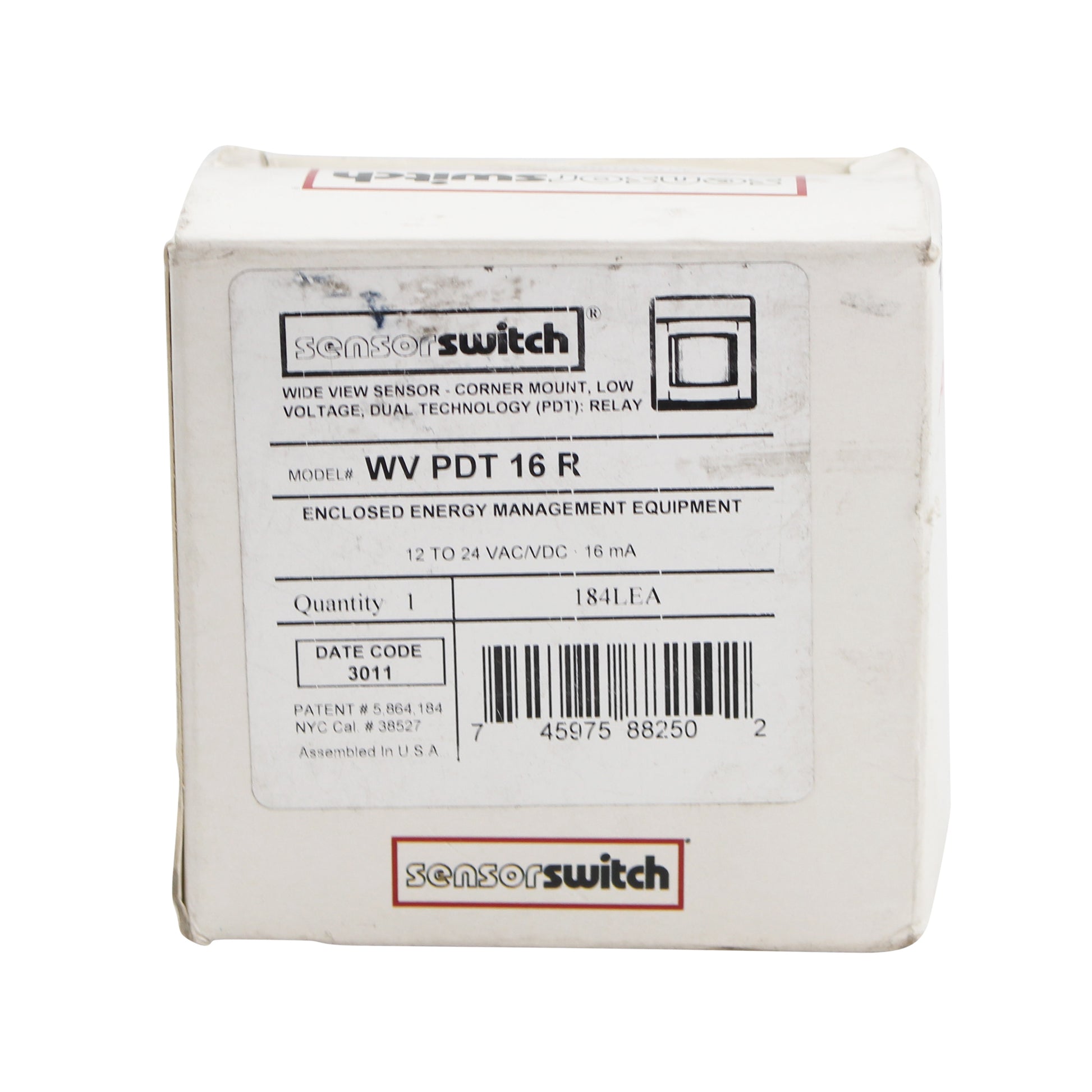 SENSOR SWITCH WV-PDT-16-R WIDE VIEW SENSOR CORNER MOUNT LOW VOLTAGE PD ...