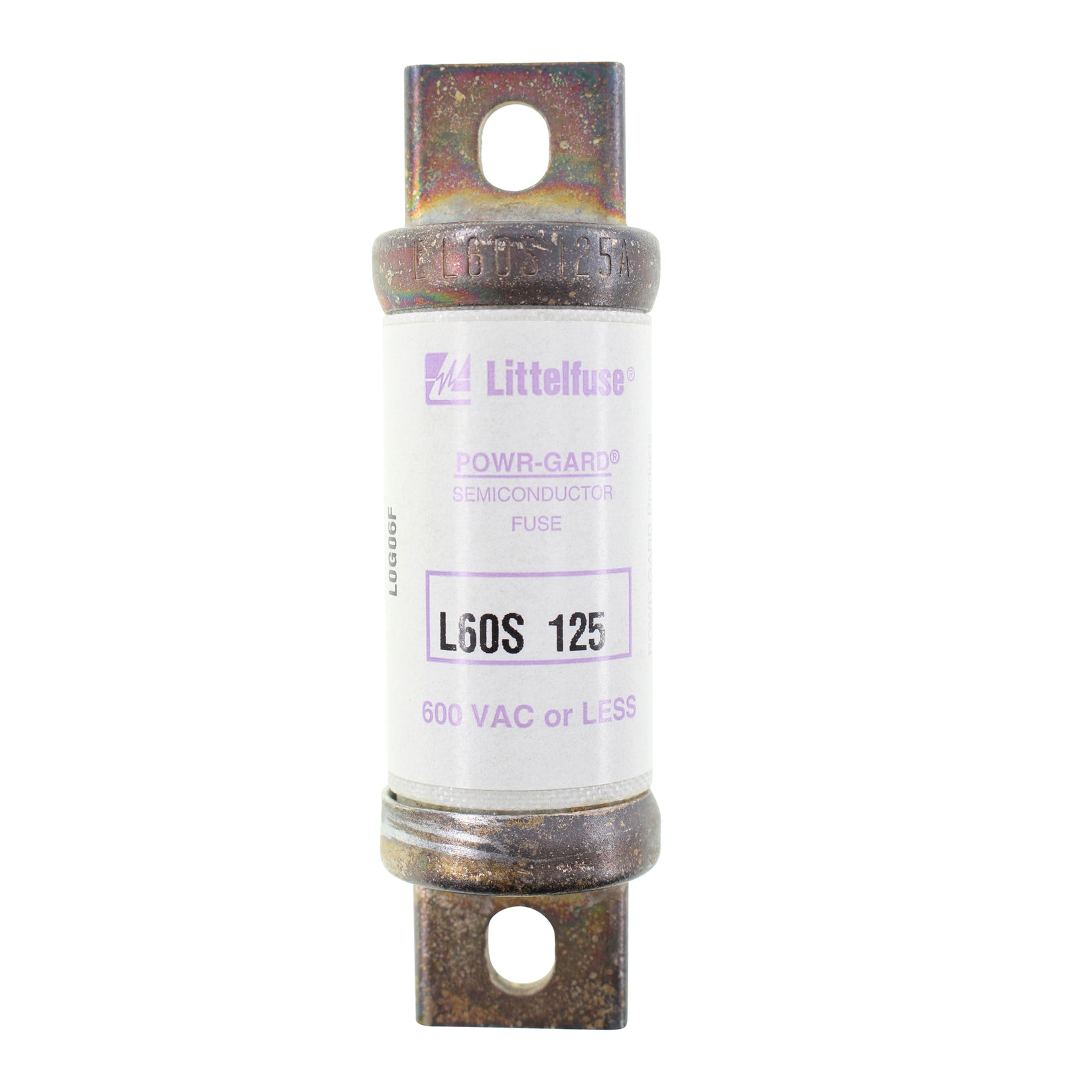 LITTELFUSE L60S-125 SEMICONDUCTOR FUSE, 200-KAIC, 600VAC, 125-AMP ...