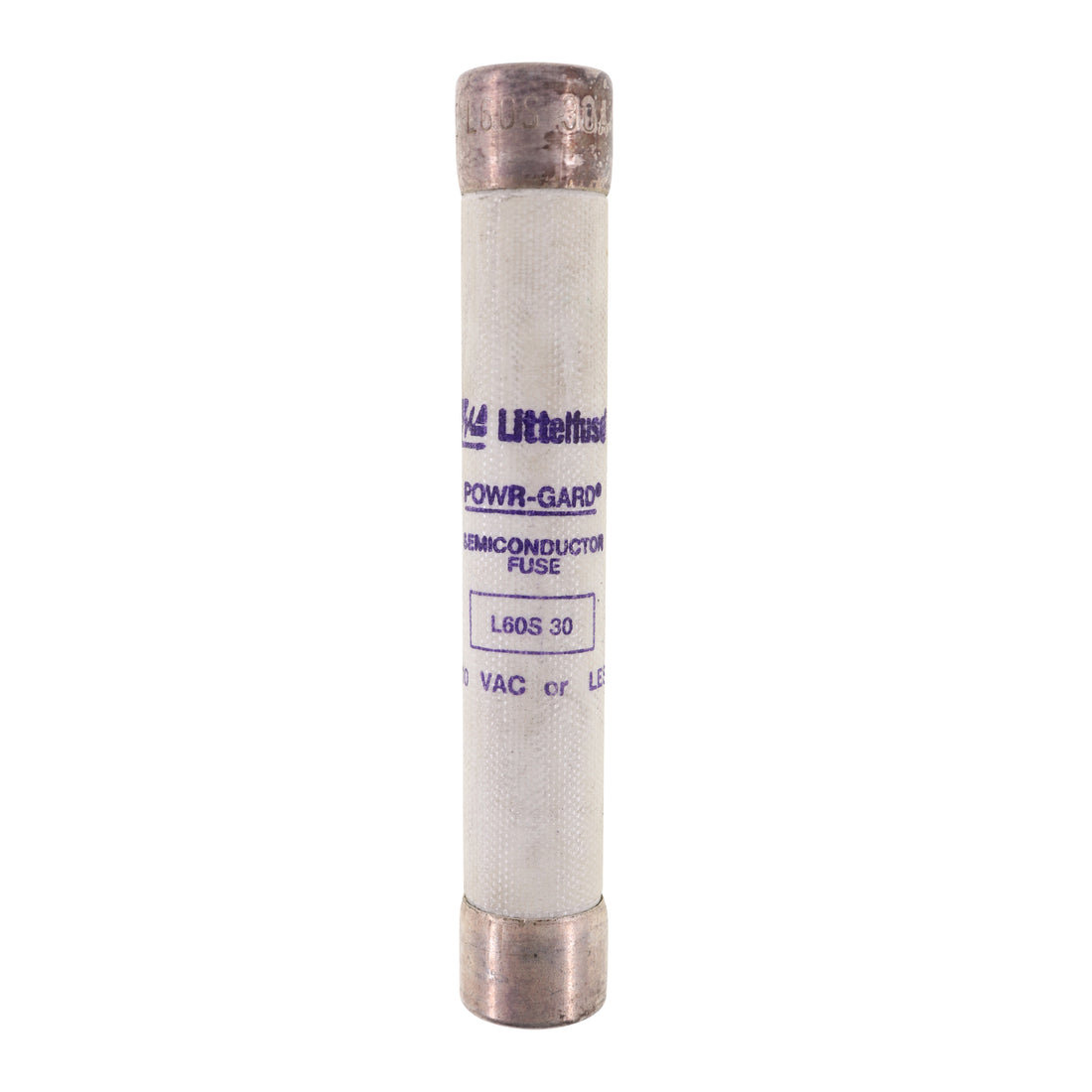 LITTELFUSE L60S-30 SEMICONDUCTOR FUSE, 200-KAIC, 600VAC, 30-AMP ...